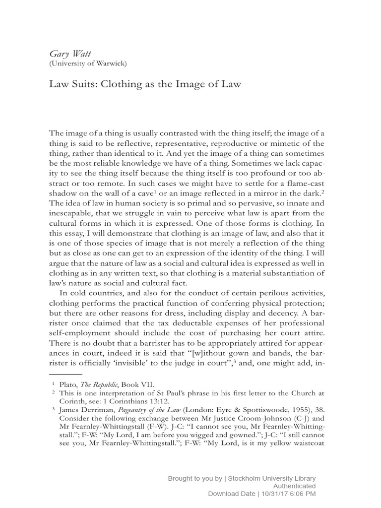 Visualizing Law and Authority (Essays on Legal Aesthetics) Law Suits ...