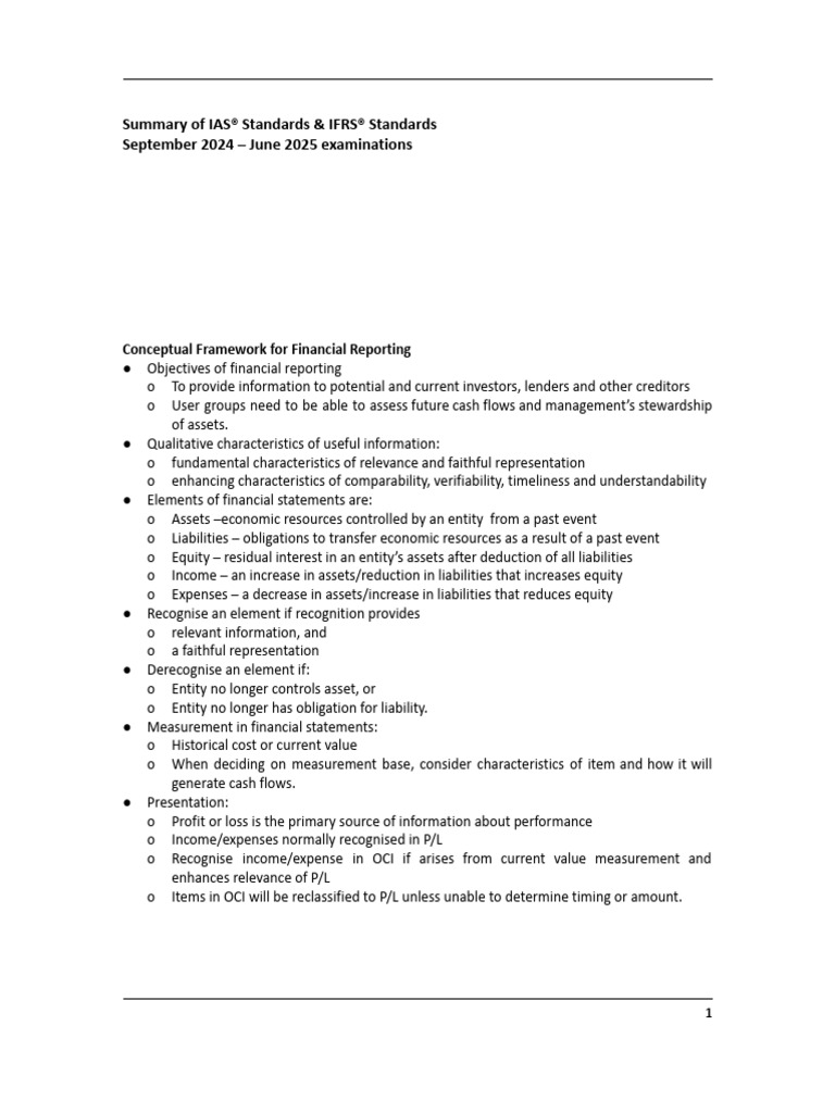 AAA Summary of Accounting Standards | PDF | Fair Value | Deferred Tax