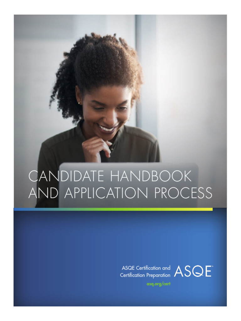 Certification Candidate Handbook | PDF | Six Sigma | Academic Degree