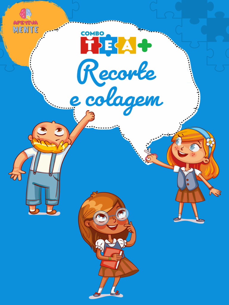 Atividades de Recorte e Colagem para TEA | PDF | Aprendizado | Autismo