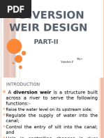 Weir and Barrage Design Principles | PDF | River | Hydrology