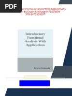 Introductory Functional Analysis With Applications (Kreyszig) | PDF