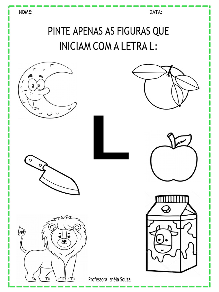 Atividades Educativas com a Letra L | PDF