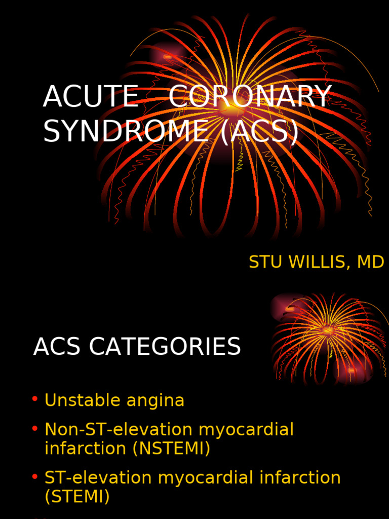 ACLS Acute Coronary Syndrome ACS | PDF | Myocardial Infarction | Angiology