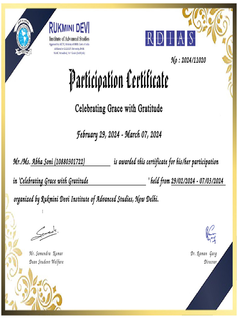 Certificate | PDF