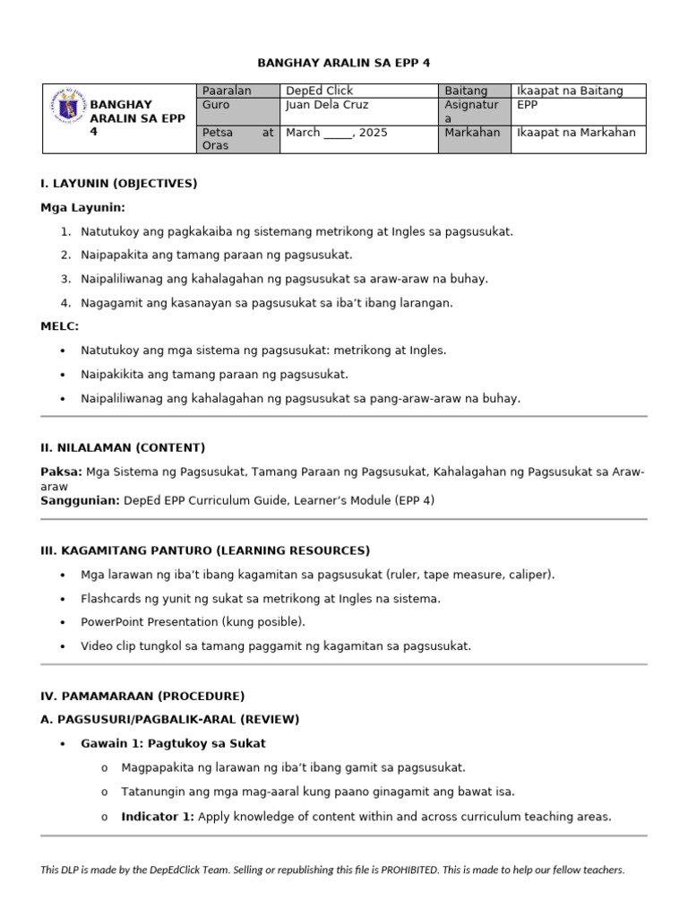 CO_Q4_DLP_EPP 4_DepEdClick | PDF