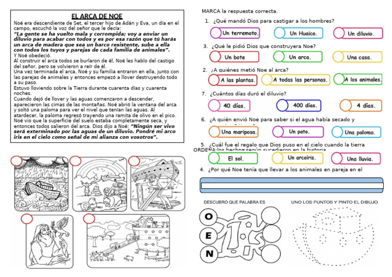 Ficha - EL ARCA DE NOE | PDF