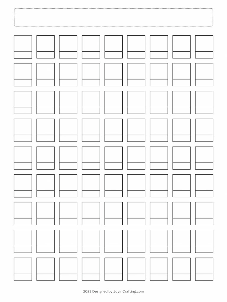 Color Swatch Chart Printable | PDF