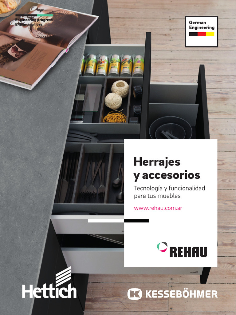 catálogo-herrajes-hettich-y-kessebohmer-rehau | PDF | Mueble