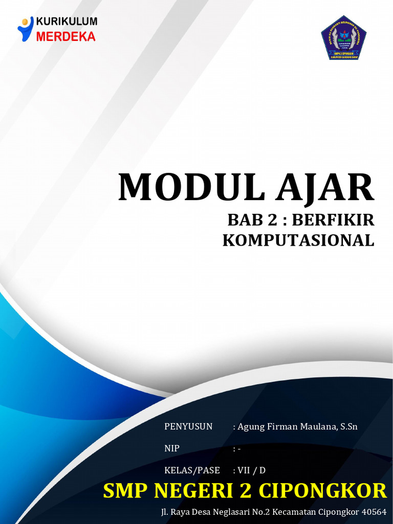 Modul Ajar Informatika SSK Dan Adiwiyata | PDF