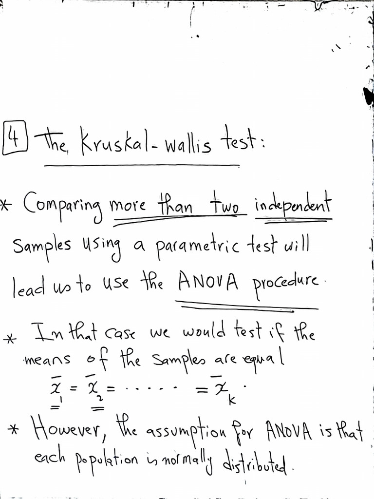 Nonparametric Statistics Lecture 6 Pdf Statistics Statistical Hypothesis Testing
