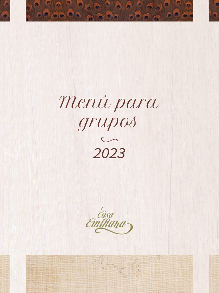 Menu Grupos | PDF | Cocina | Alimentos