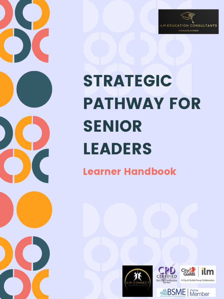 Strategic Pathway For Senior Leaders Course Handbook | PDF | Leadership ...