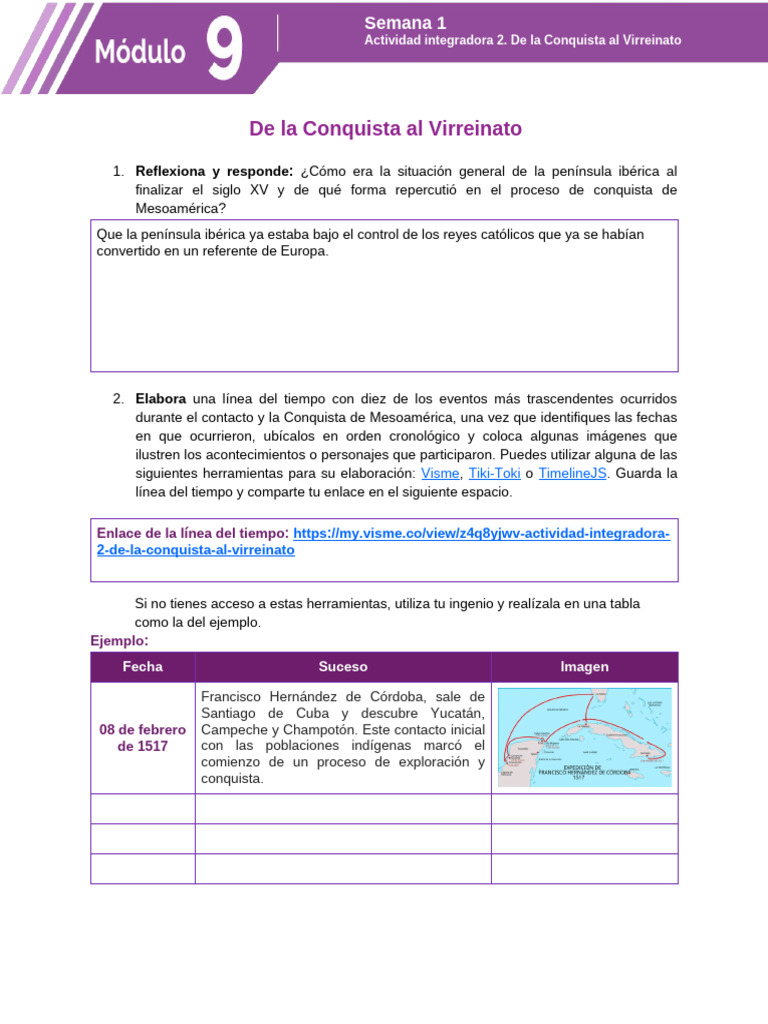 M09 - S1 - AI2 - de La Conquista Al Virreinato | PDF | Nueva españa | Imperio español