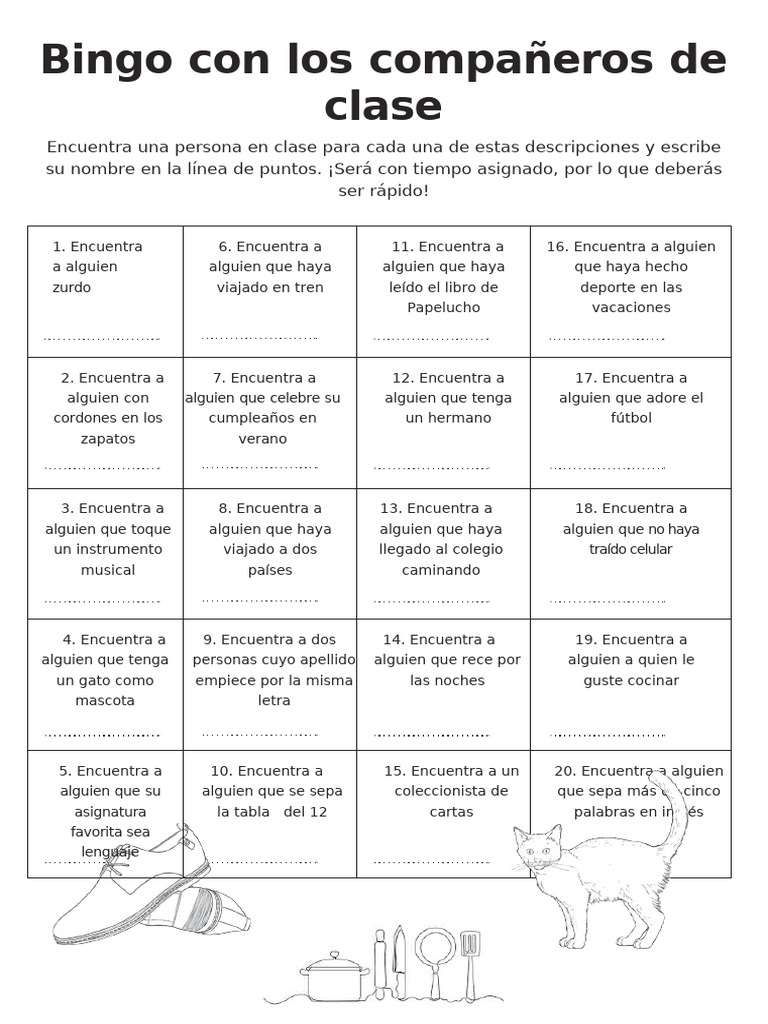 Bingo Compañeros | PDF