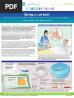 Client Bathing Procedures Explained | PDF | Bathing | Hygiene