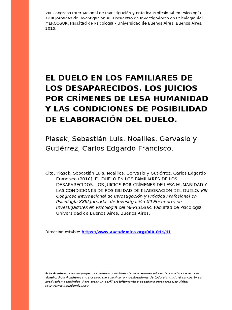 Piasek, Sebastian Luis, Noailles, Ger (..) (2016) - El Duelo en Los ...