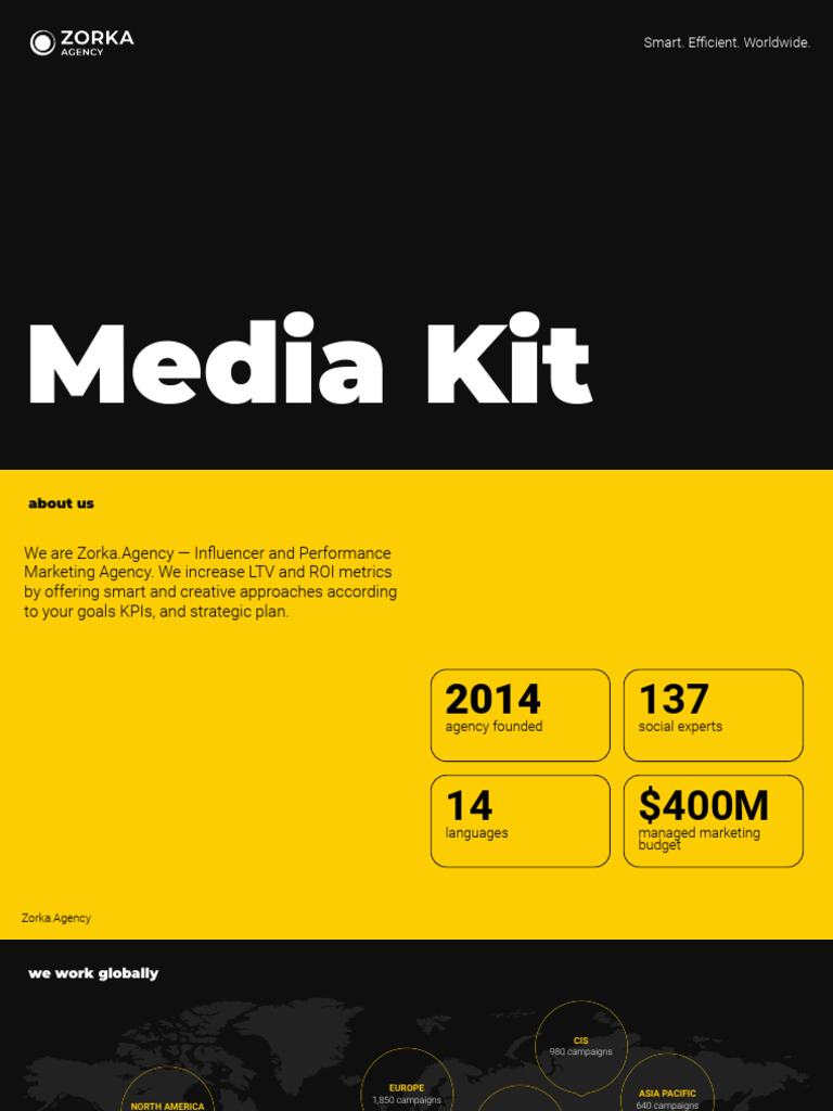 Zorka Agency Media Kit Overview | PDF | Marketing | Digital Marketing