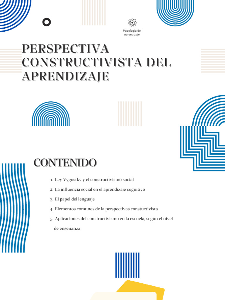 PERSPECTIVA CONSTRUCTIVISTA DEL APRENDIZAJE | PDF | Motivacional | Motivación