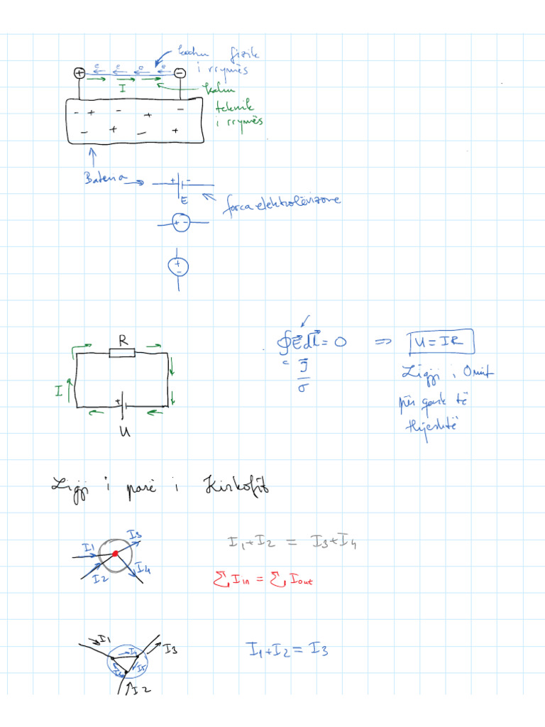 01.0 Përsëritje Qarqet Elektrike | PDF