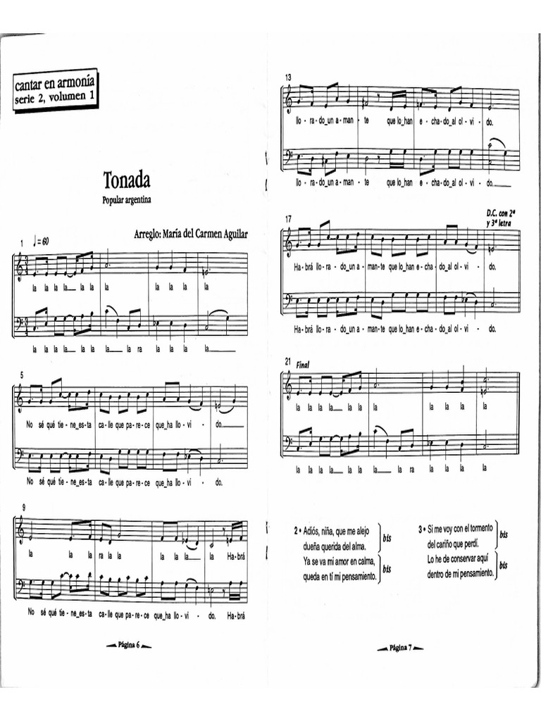 Tonada (Arr. Aguilar) | PDF