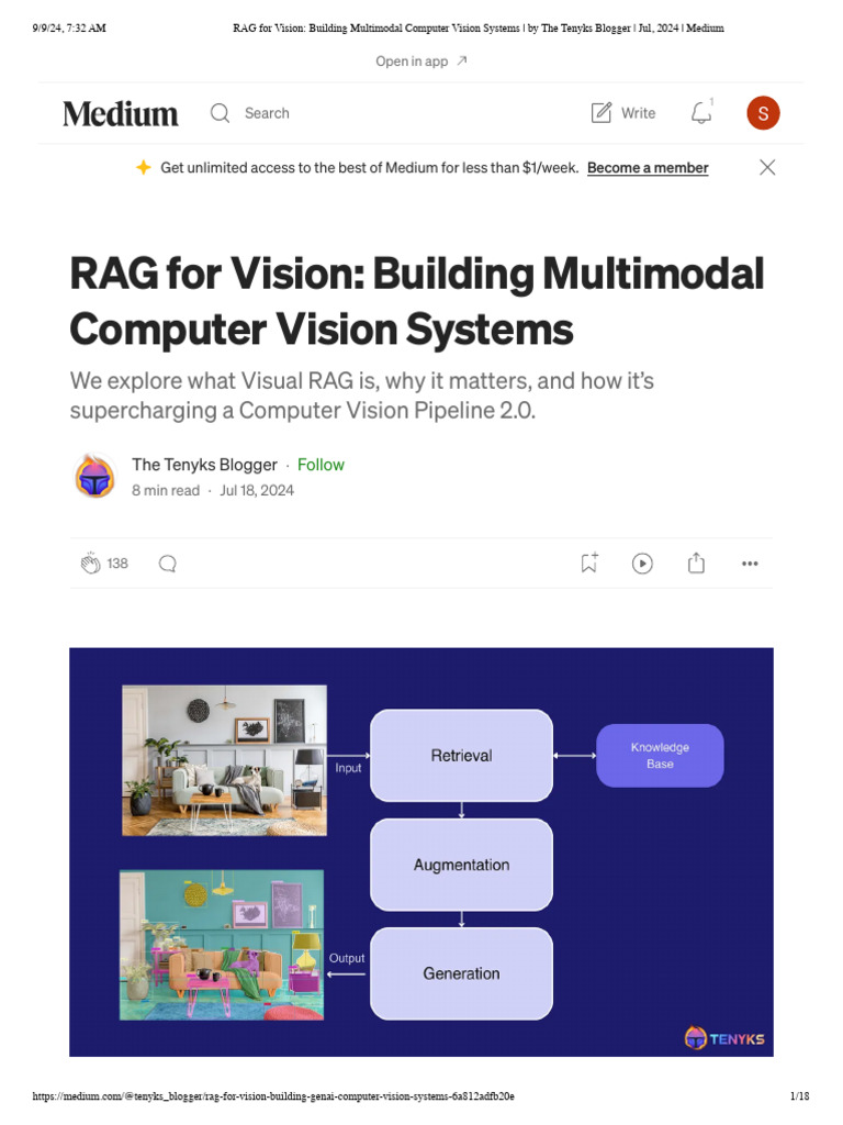 Visual RAG: Enhancing Computer Vision | PDF | Computer Vision | Information Retrieval