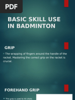 Different Types of Stance in Badminton | PDF | Sports | Athletic Sports