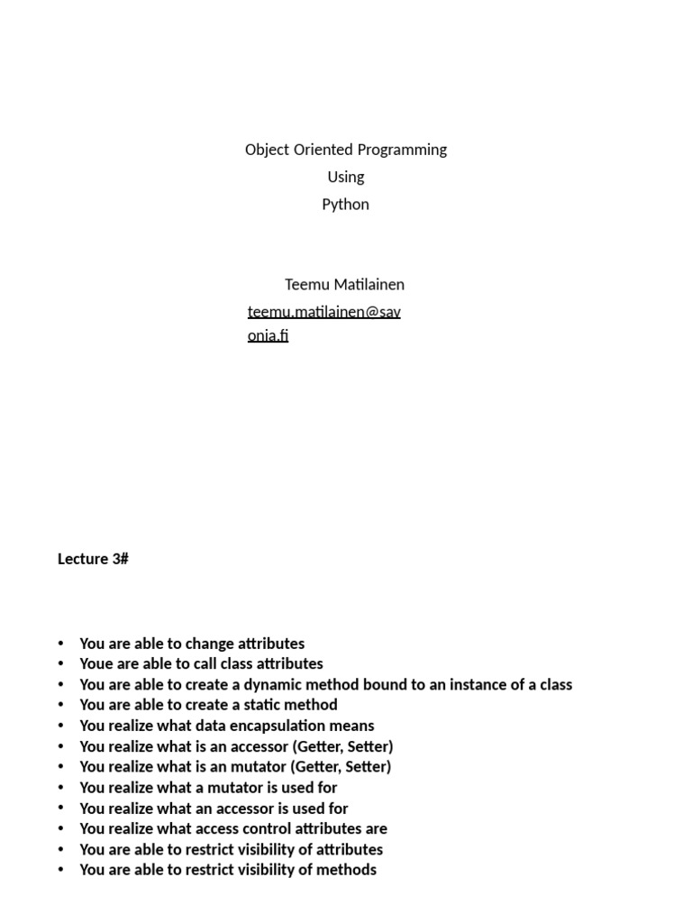 Lecture3classdefinition Pdf Class Computer Programming