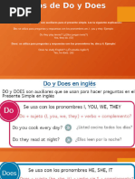 Uso de Do, Does y Did en inglés | PDF | Reglas | Relaciones sintácticas