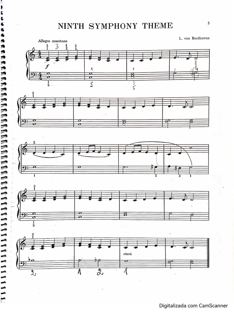 Tema Simfonia NR 9. Beethoven | PDF