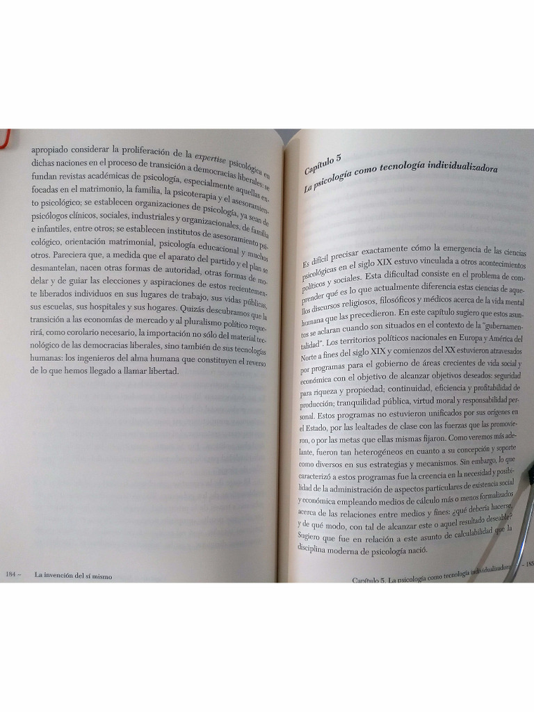 Rose, N (1994) - Capitulo 5. La Invencion Del Si Mismo (Libro) | PDF ...