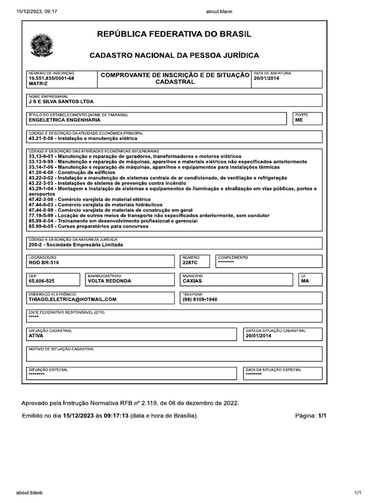 CNPJ Atualizado | PDF