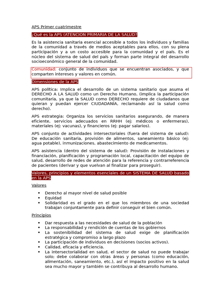 APS Final | PDF | Odontología