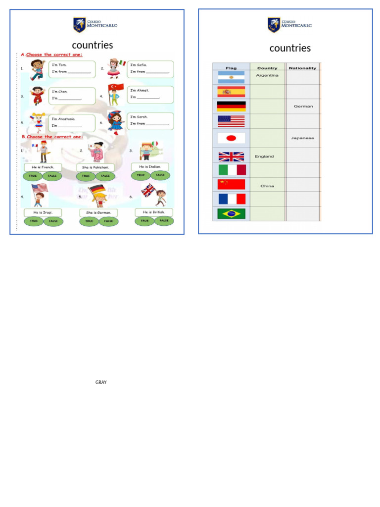 FICHAS 1 Setiembre 3ro Grado | PDF