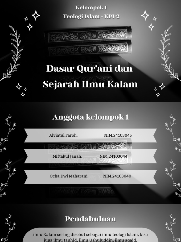 Dasar Qur'ani Dan Sejarah Ilmu Kalam - 20250312 - 091804 - 0000 | PDF