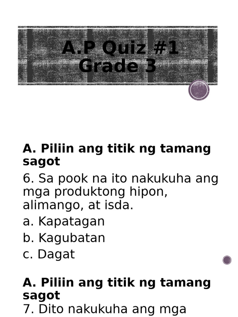 Grade 3 Quiz 1 Pdf