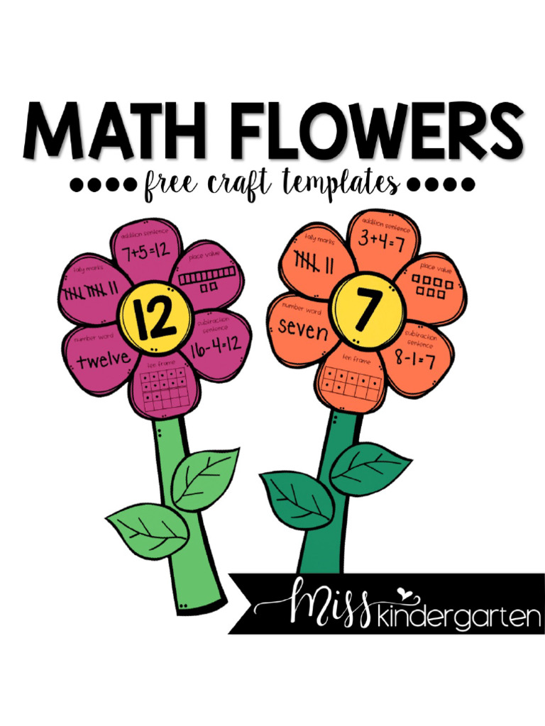 MathFlowersFreeSpringMathCraft 1 | PDF | Flowers