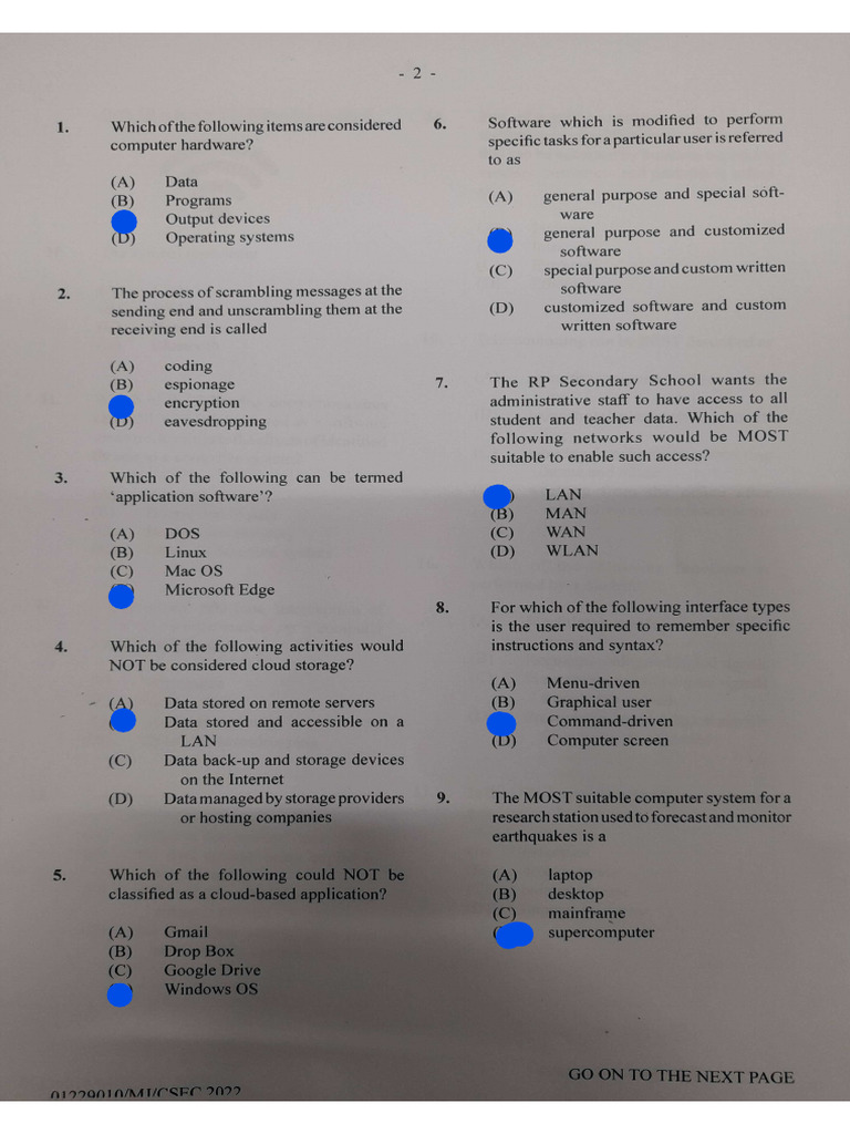 Csec It Mayjune p1 2022 | PDF