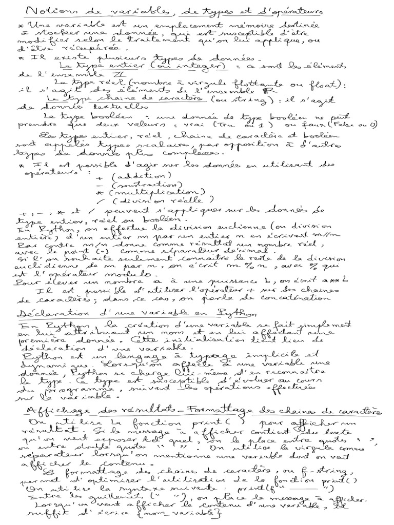 Cours Python Part 1 | PDF