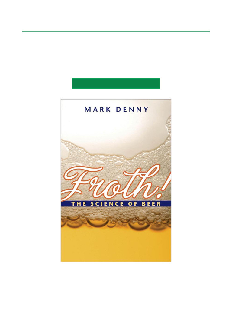 Froth! Understanding Beer Science | PDF