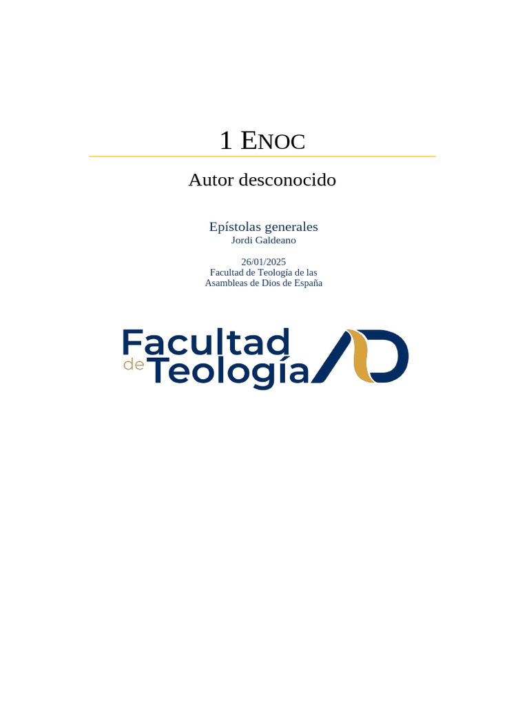 1 Enoc Recensión | PDF | Nephilim | Libro de Enoc