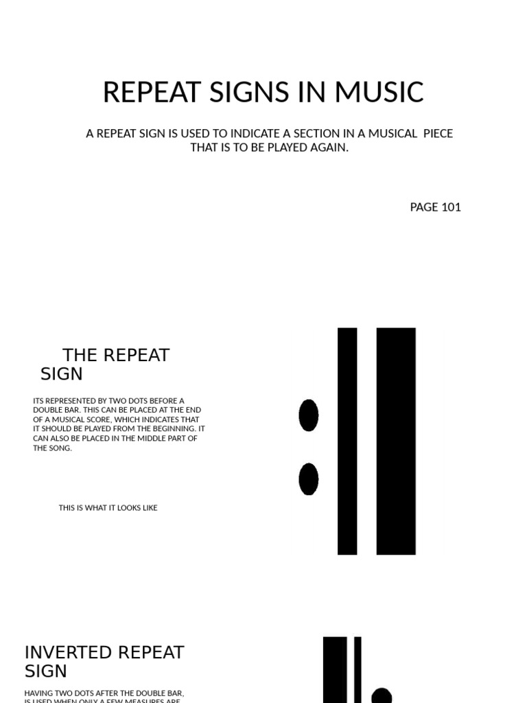 Repeat Signs in Music | PDF