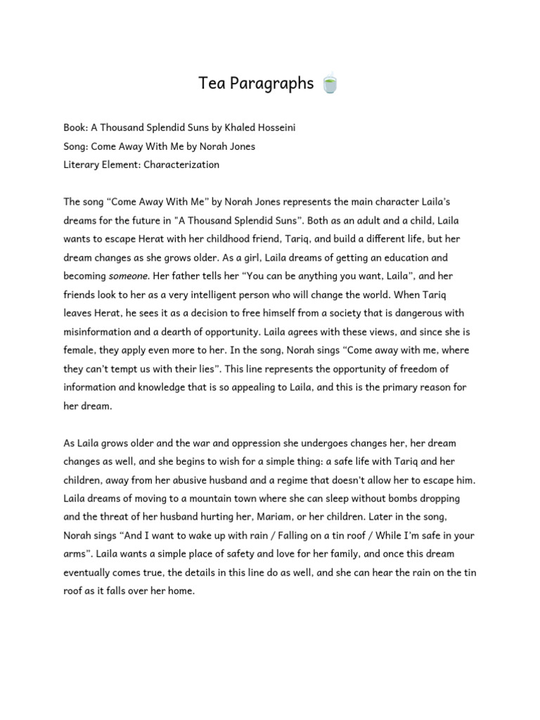 Tea Paragraphs ? | PDF
