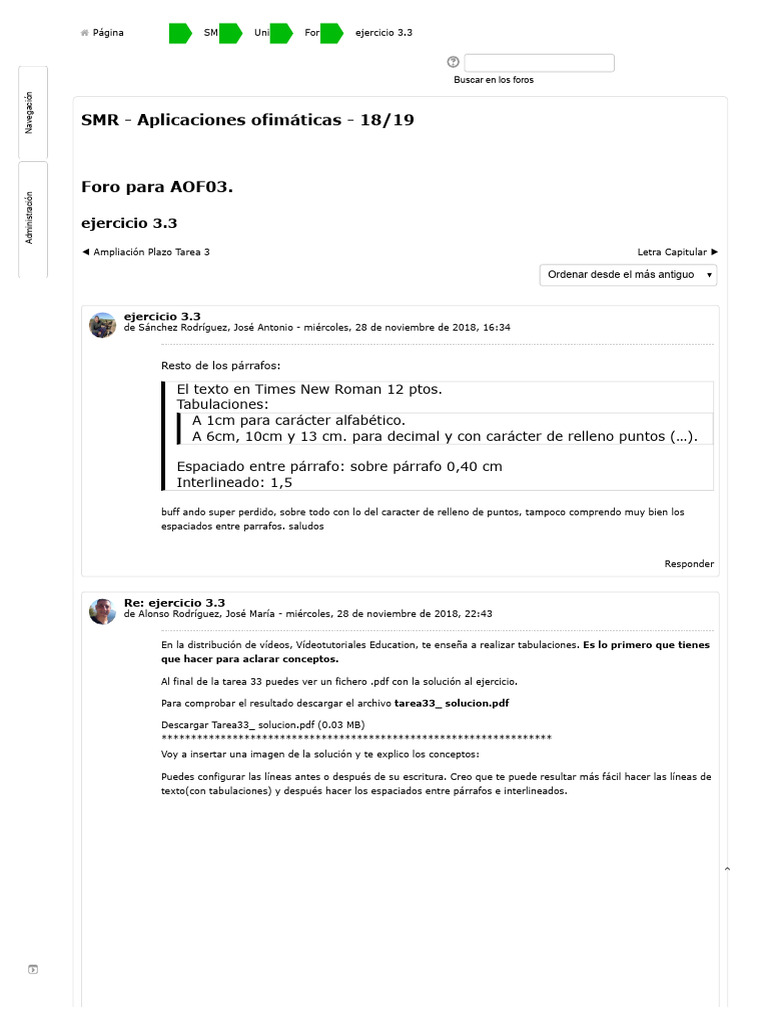 SMR_AO_18_19_ ejercicio 3.3 | PDF | Texto