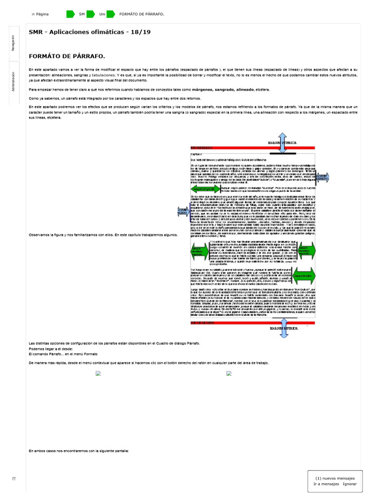 SMR - Ao - 18 - 19 - Formáto de Párrafo | PDF
