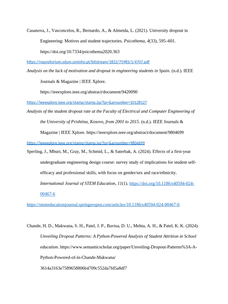 RRL Title 3 Engineering Dropout .. | PDF | Cognition