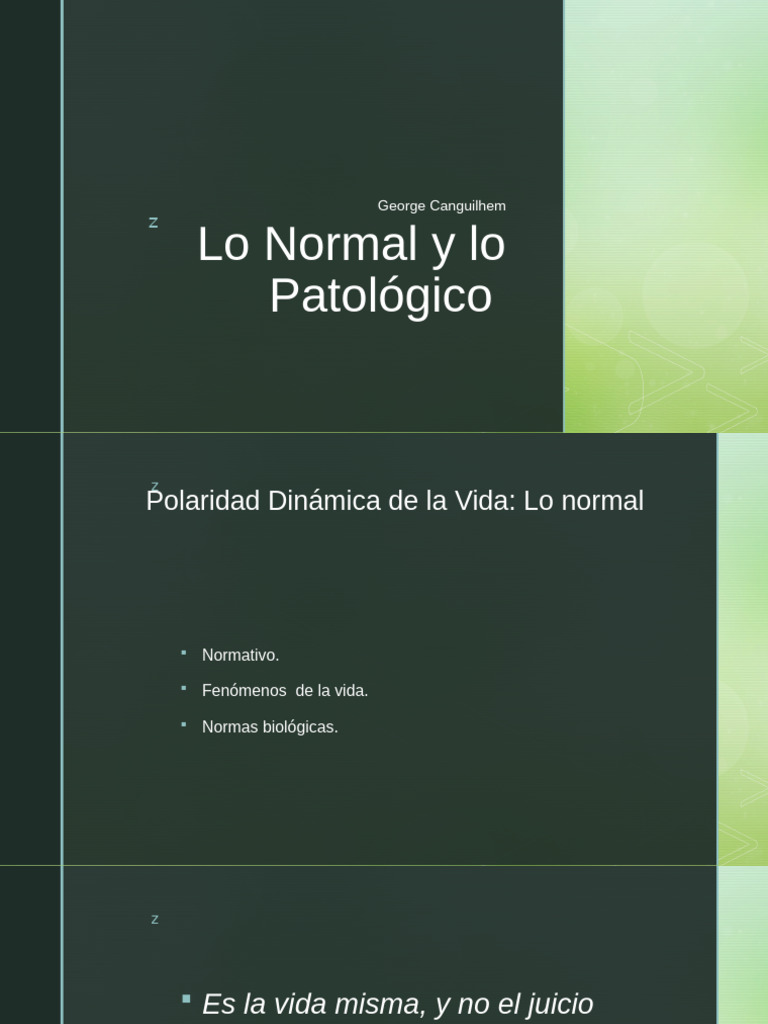 Lo Normal y Lo Patológico 1 | PDF