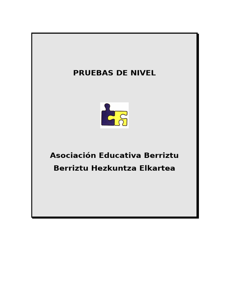 Pruebas de Nivel Taller | PDF