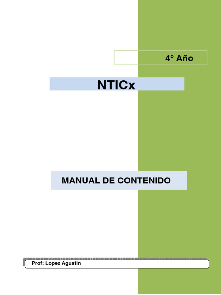 Cuadernillo NTICx | PDF | Software libre | Unidad Central de procesamiento