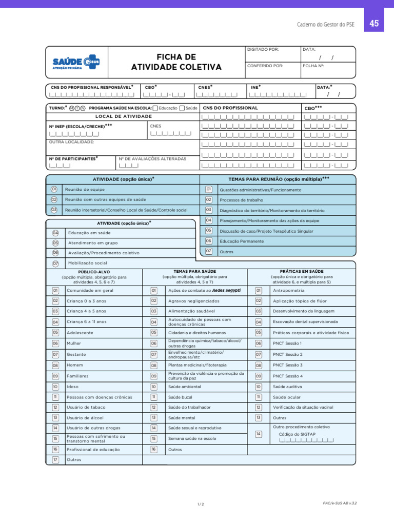 Ficha de Atividade Coletiva | PDF